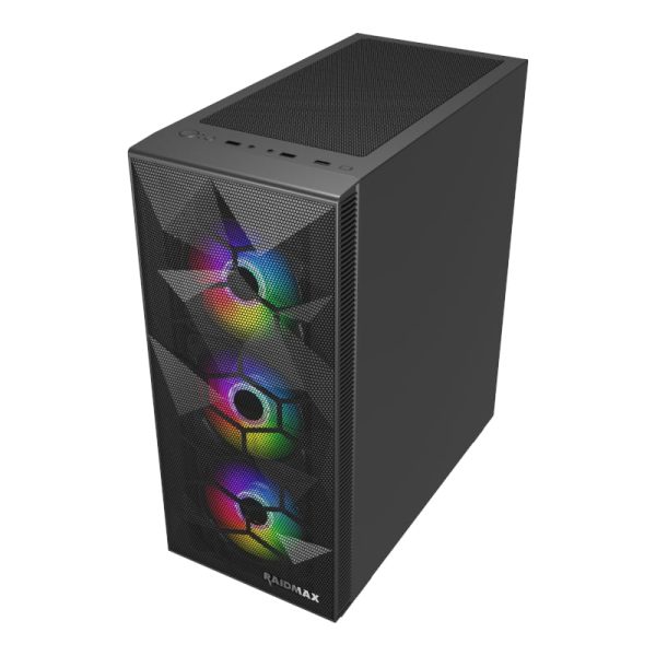 Raidmax V151TBS ATX Mid-Tower Gaming Chassis – Black – Justek